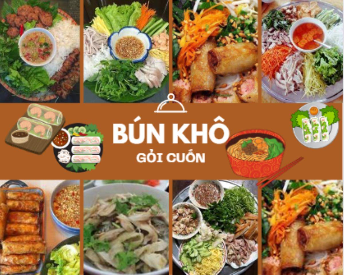 Tổng hợp 6 công thức làm món bún khô, gỏi cuốn ngon, lạ miệng. - Món ...